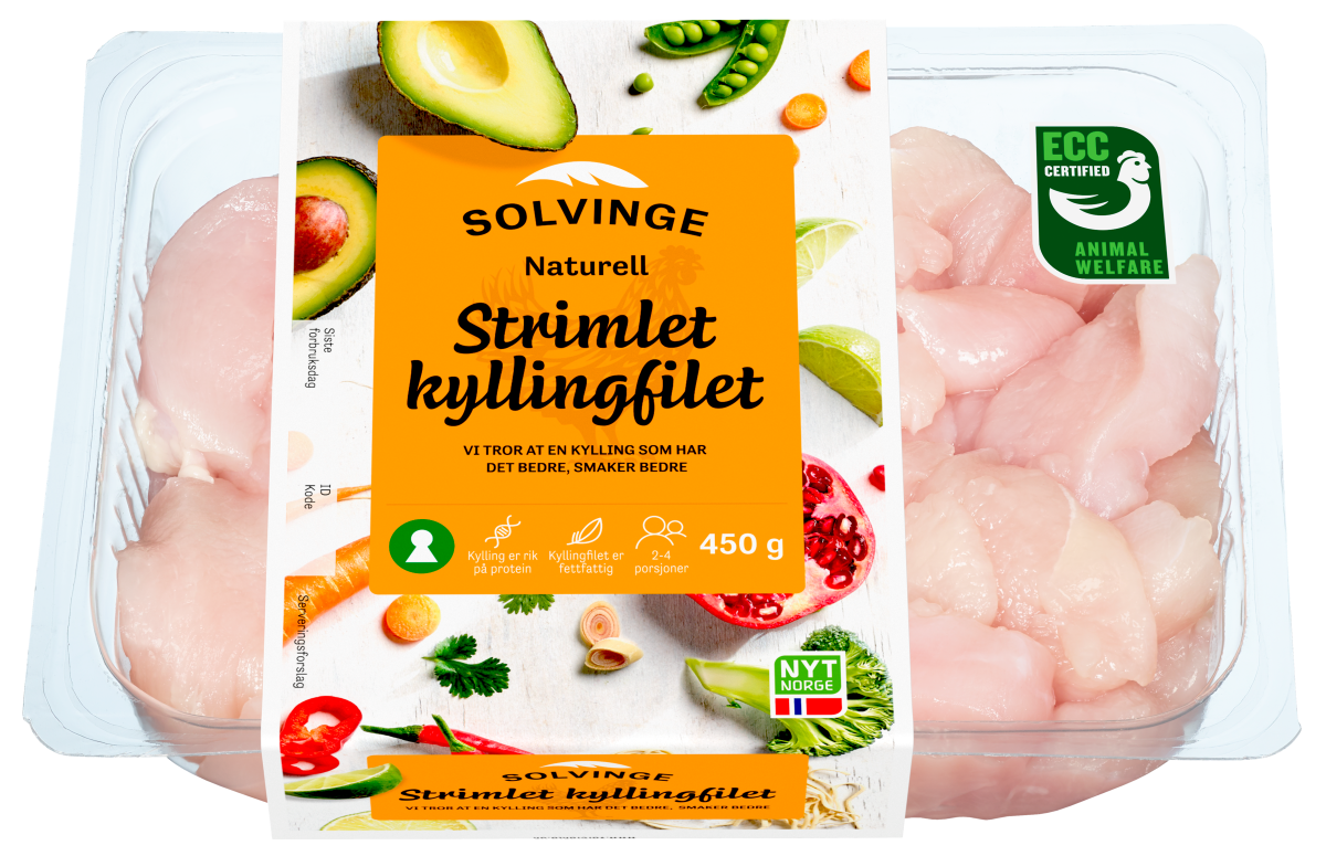 Kyllingfilet Strimlet 450g